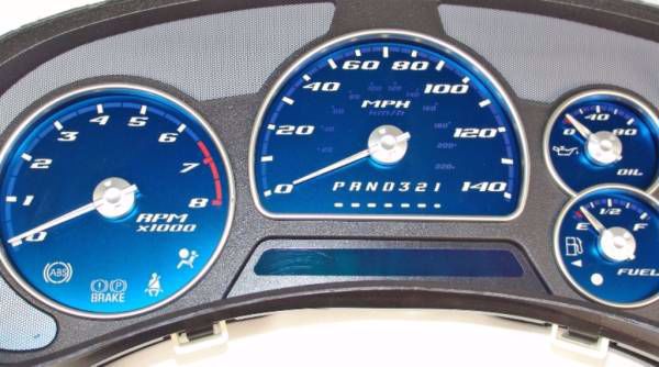 US Speedo Custom Aqua Gauge Face for 06-09 Trailblazer - Driven Speed ...