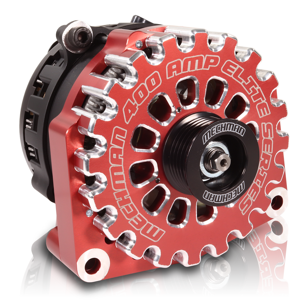 Mechman E Series 400 Amp Billet High Output Alternator - Driven Speed Performance