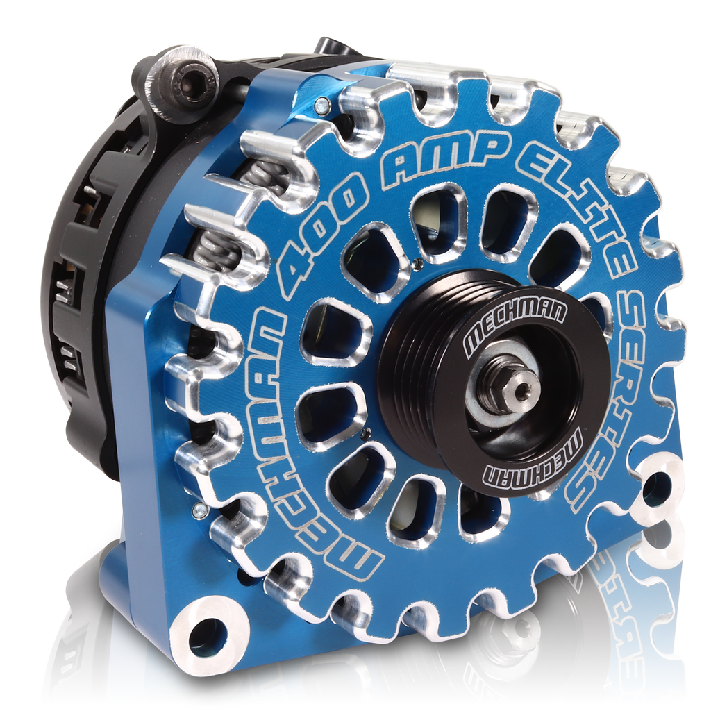 Mechman E Series 400 Amp Billet High Output Alternator - Driven Speed Performance