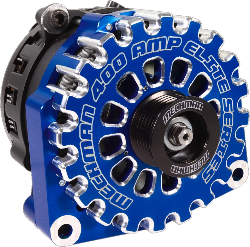 Mechman E Series 400 Amp Billet High Output Alternator - Driven Speed ...